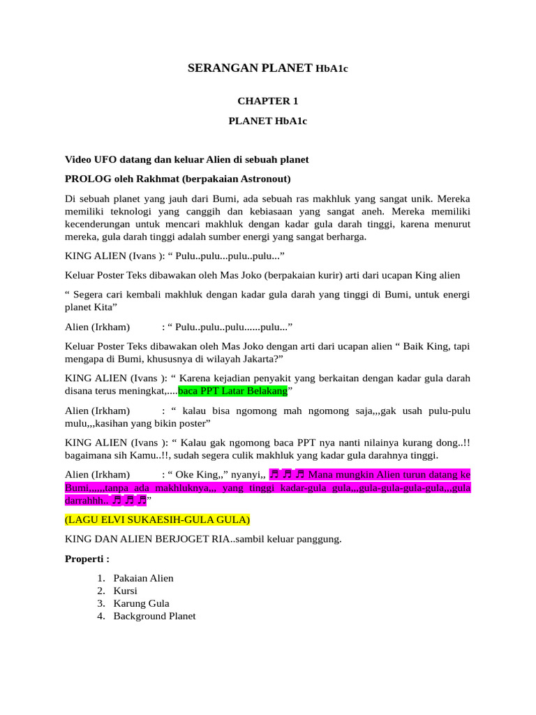 Naskah Penampilan Doma | PDF