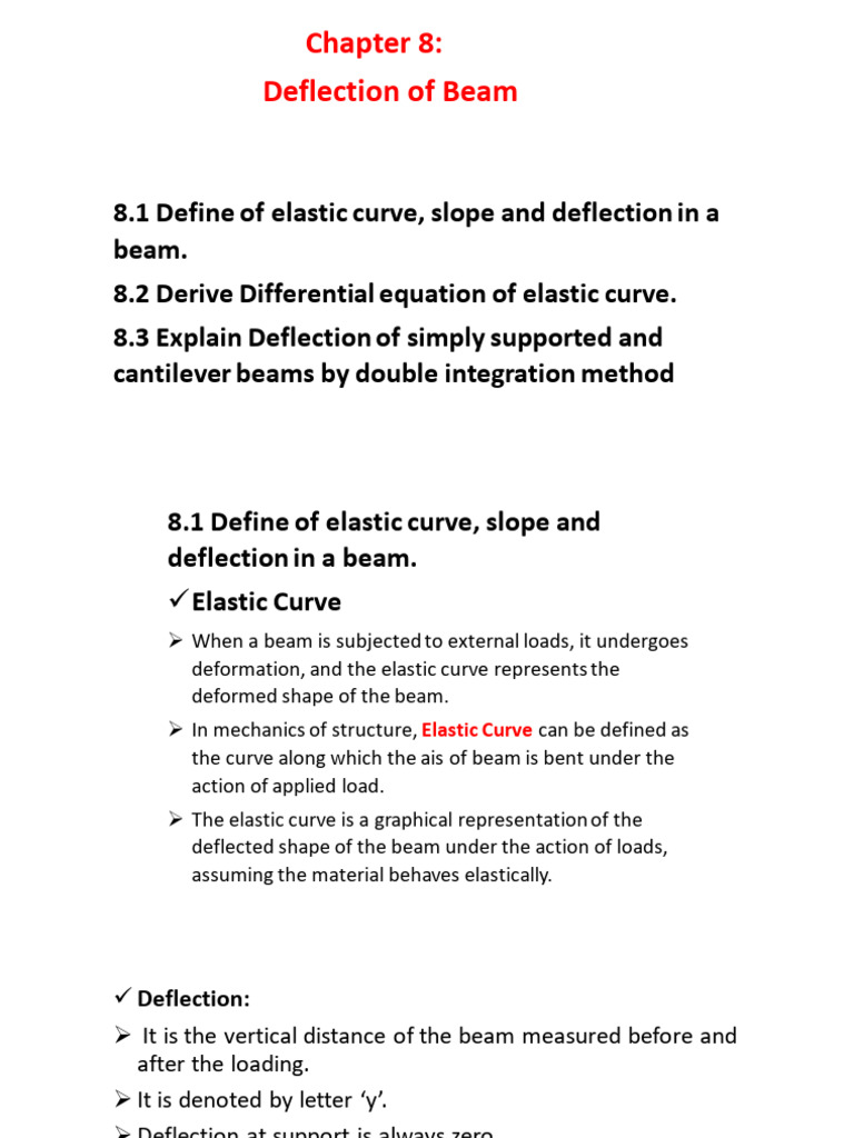 Deflection of Beam | PDF | Home & Garden