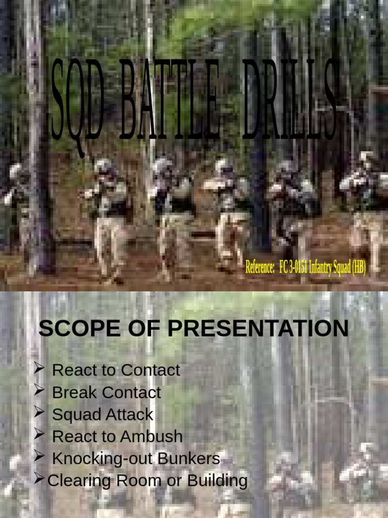 D.2. SDQ Battle Drills 1 | PDF | Platoon | Ambush