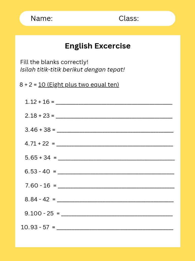 Math Fill-in-the-Blanks for Kids | PDF | Career & Growth | Teaching ...