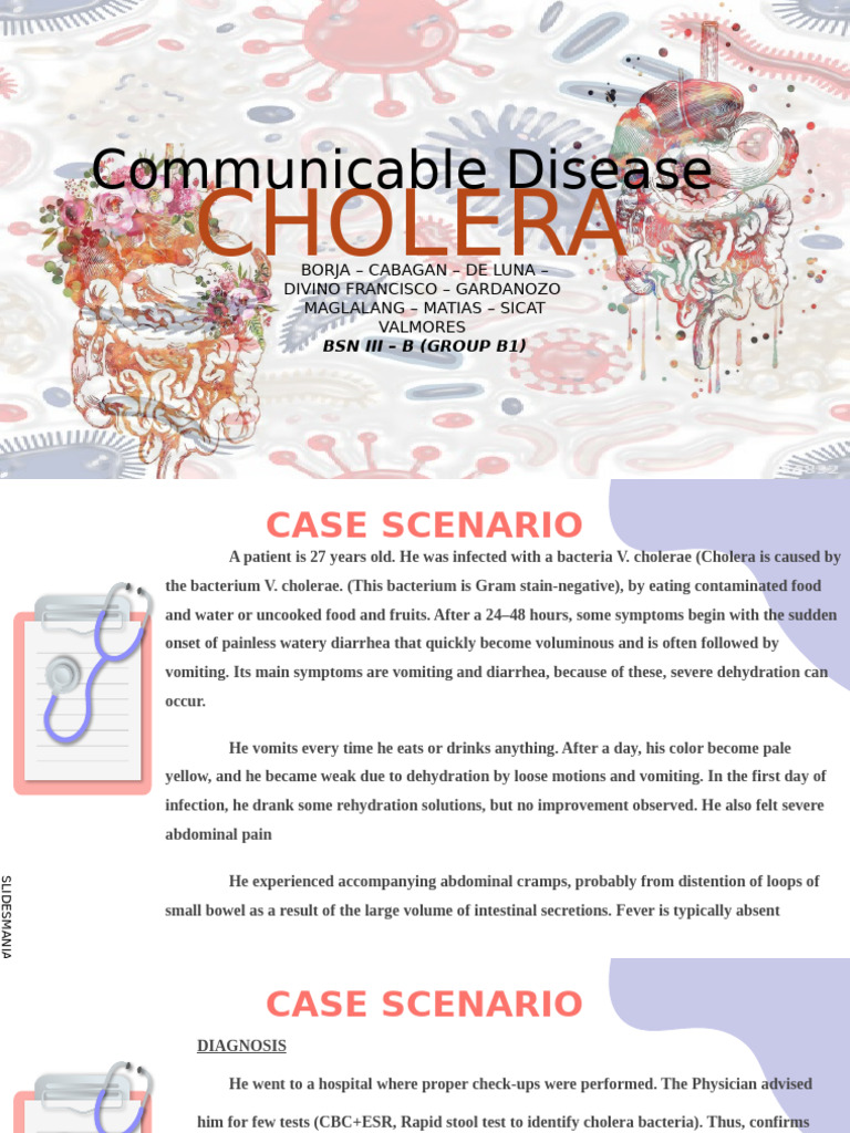 Cholera Case Study | PDF | Cholera | Blood Pressure