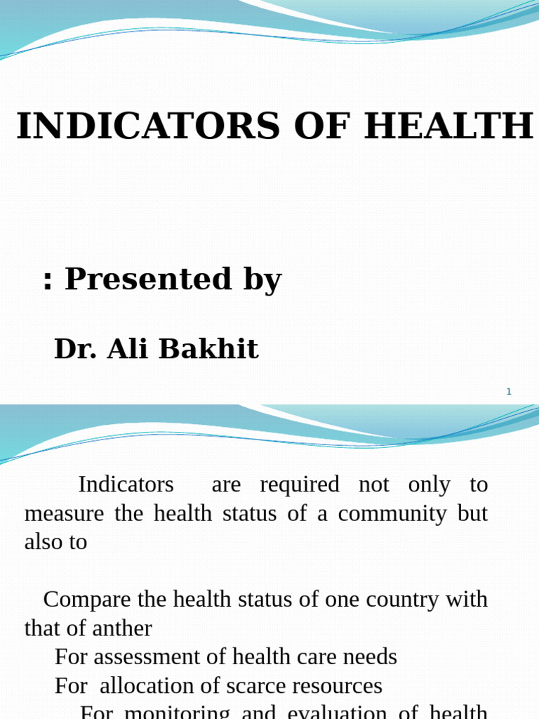 Health Indicators | PDF | Mortality Rate | Life Expectancy