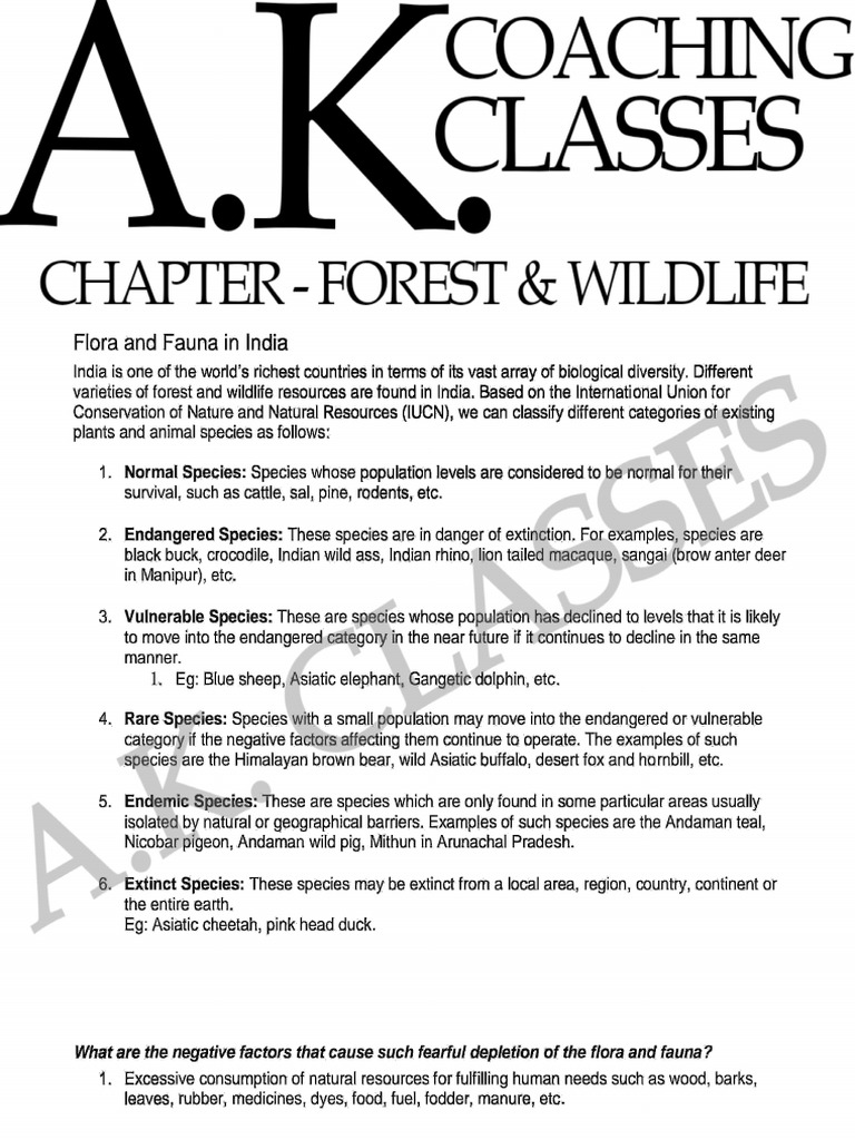 Forest & Wildlife | PDF