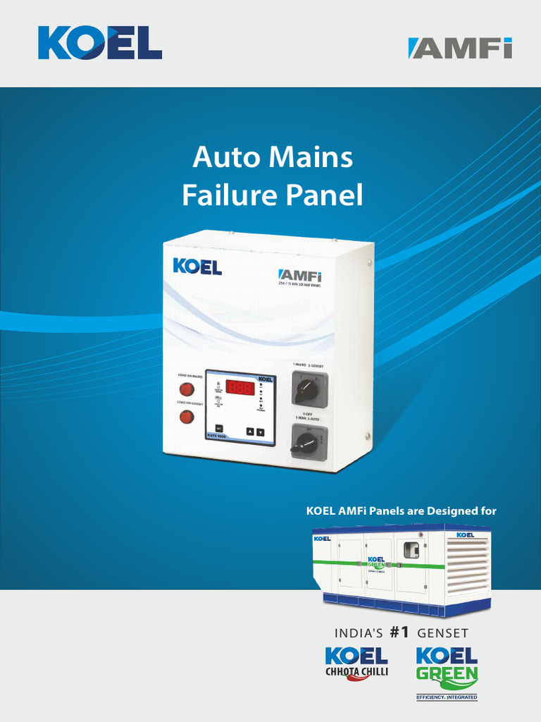 New AMFi Panel Brochure | PDF | Power Engineering | Electrical Equipment