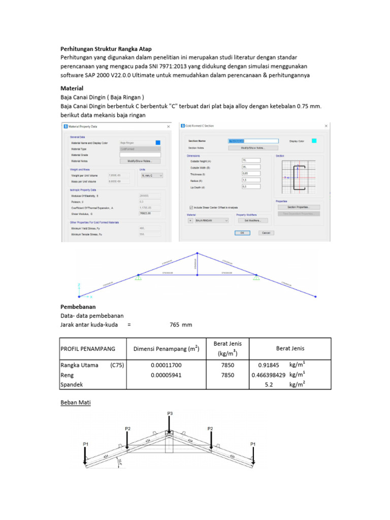 LAPORAN Atap Tipe 2 | PDF