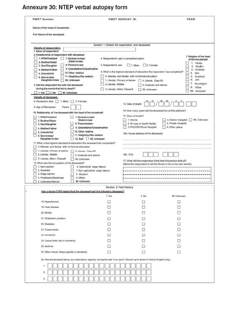 2023 - MDR Death Audit Form | PDF