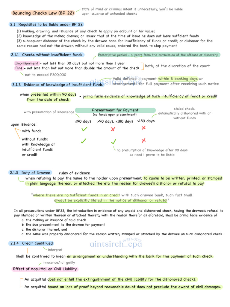 02. Bouncing Checks Law | PDF | Criminal Justice | Crime & Violence