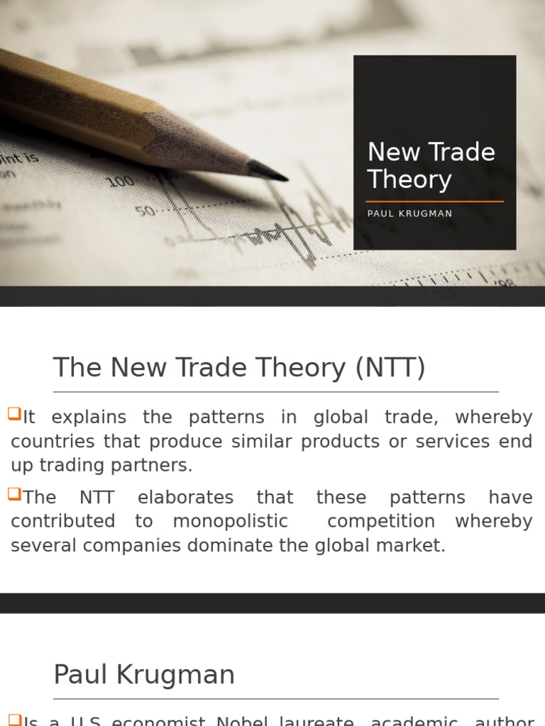 New Trade Theory | PDF | Market (Economics) | Trade