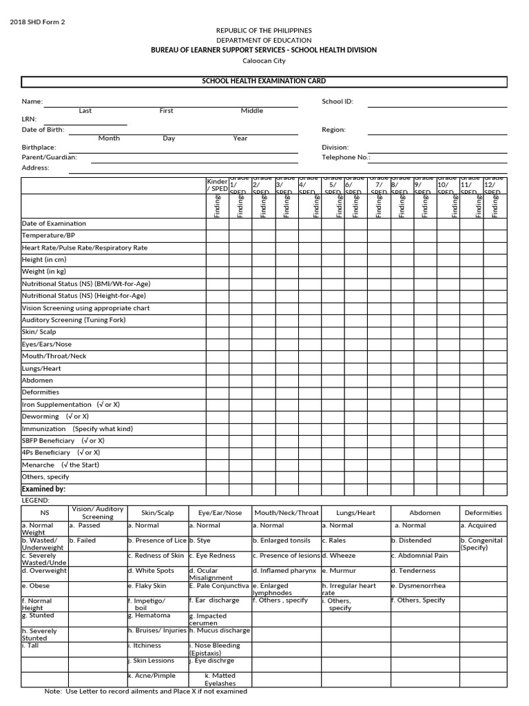 Medical and Dental Form | PDF | Dentistry | Periodontology