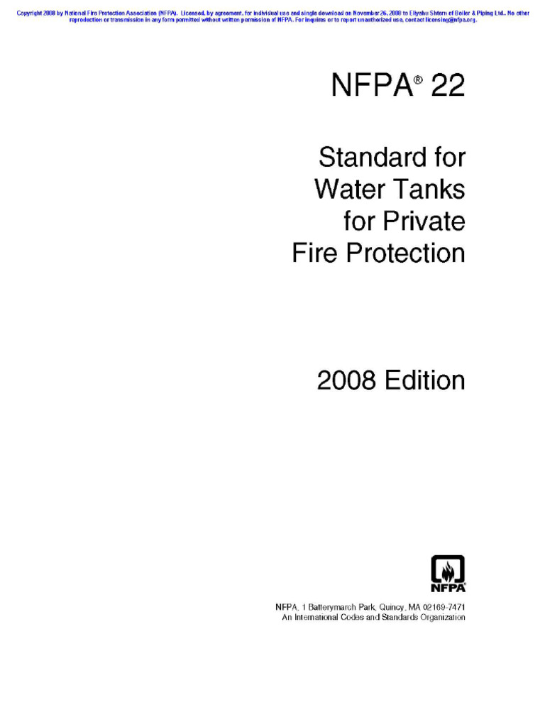 Nfpa 22 | PDF