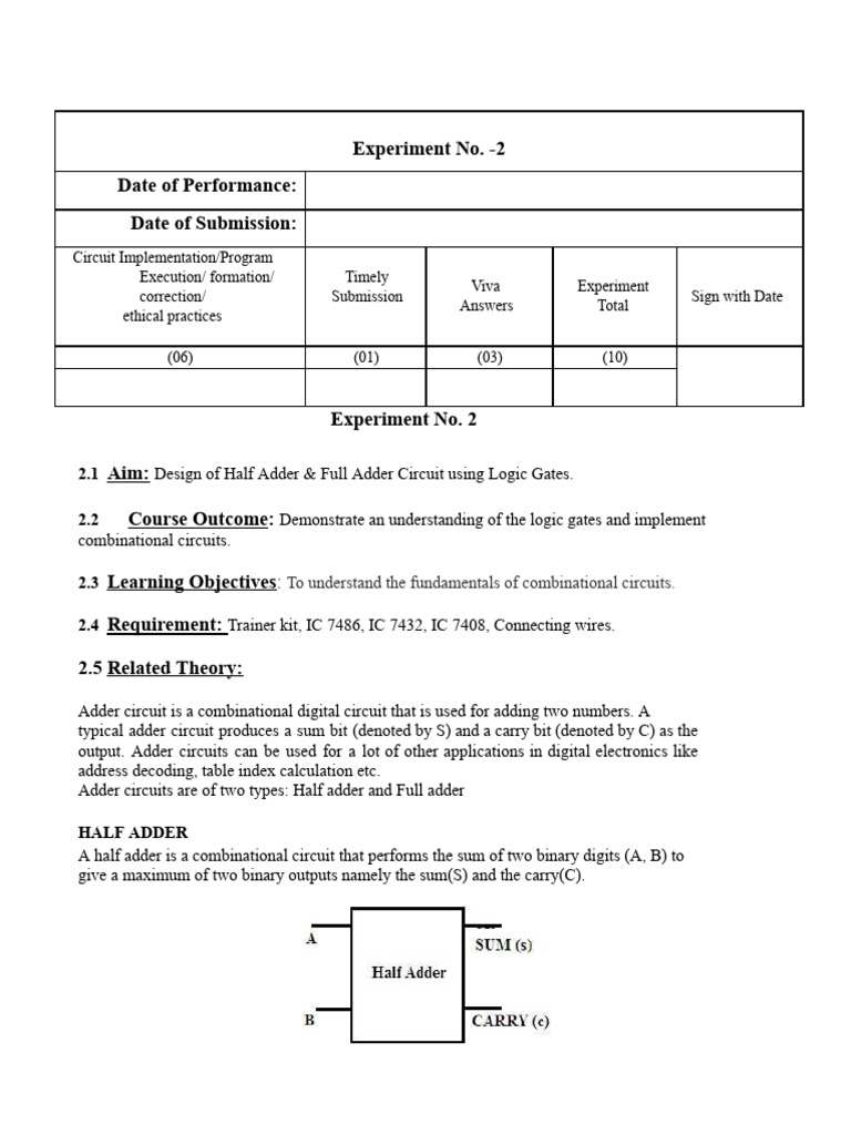 DCSD_Exp2 | PDF | Computer Engineering | Electrical Engineering