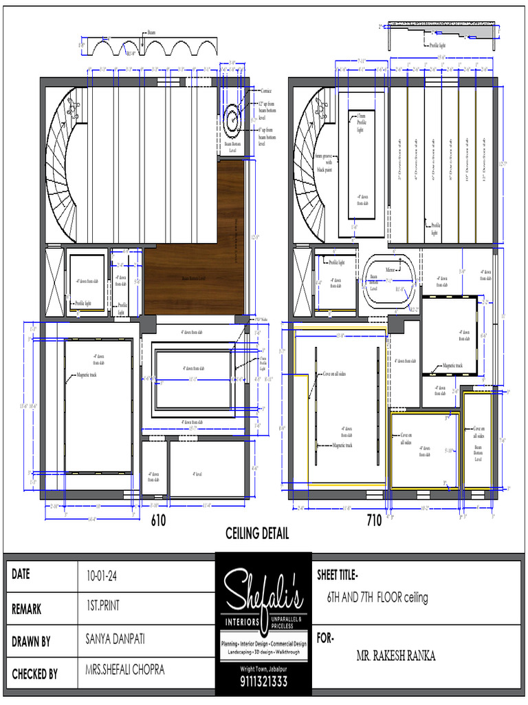 Mr. Rakesh Ranka (Ceiling Design Detail) - 2 | PDF