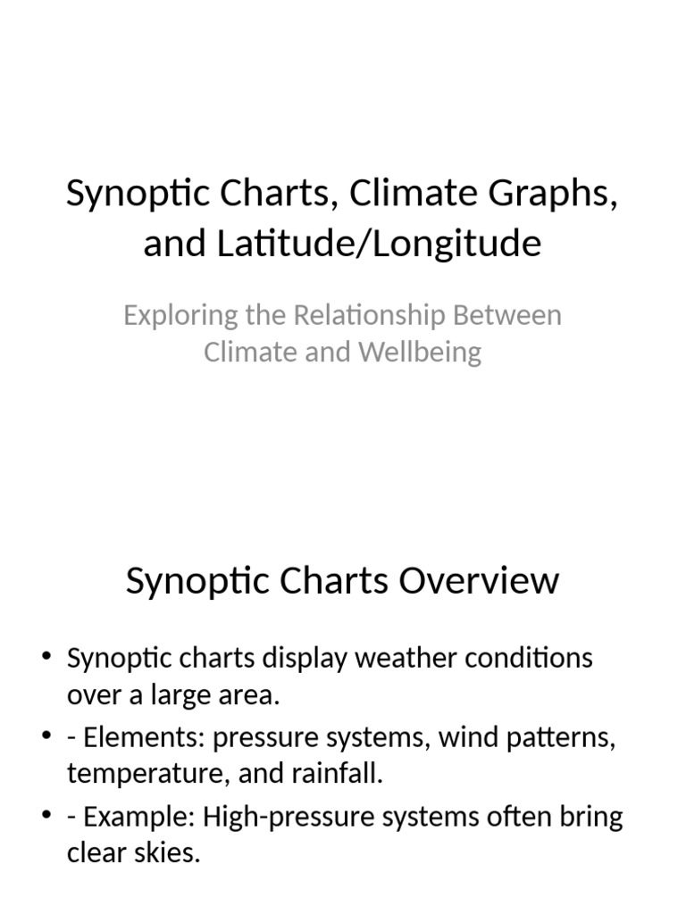Synoptic Charts and Climate Wellbeing | PDF
