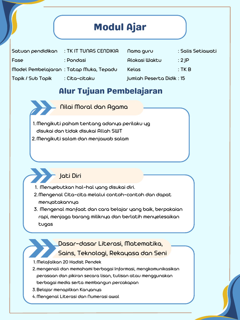Modul Ajar Salis | PDF