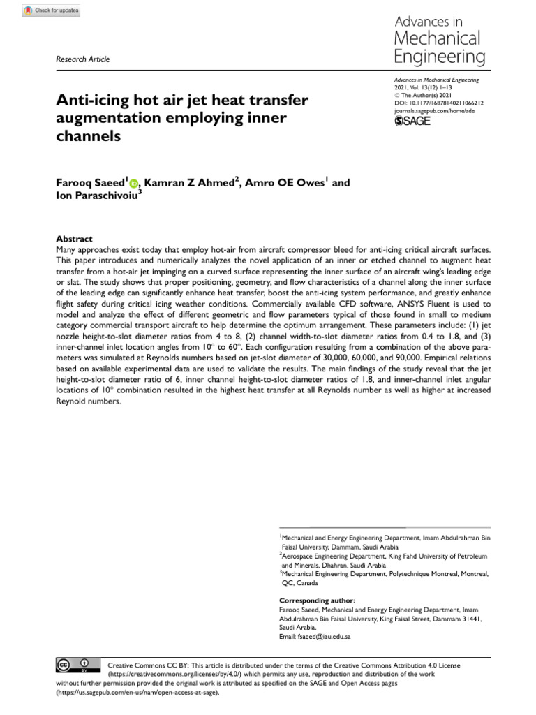 Published Journal Paper | PDF | Fluid Dynamics | Reynolds Number