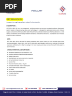 Flexseal PU425 - TDS - 7 | PDF | Concrete | Adhesive