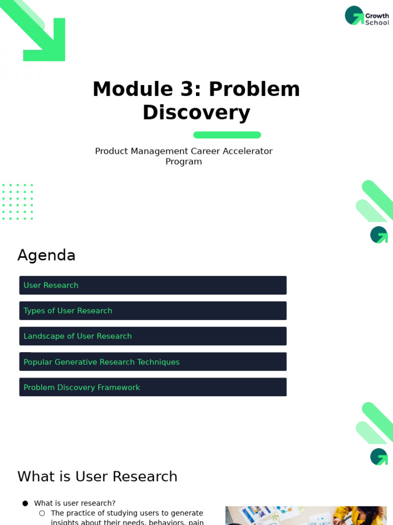 Module 3 - Session 3 - Problem Discovery | PDF | Focus Group | Usability