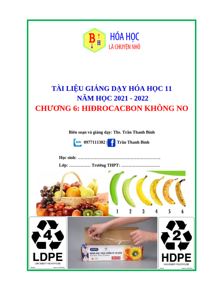 2021-2022.11. CD6. Hidrocacbon Khong No. TTB - in | PDF