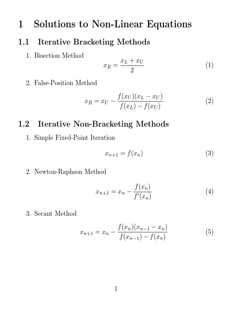 Numerical Methods and Analysis Midterms | PDF | Algorithms ...