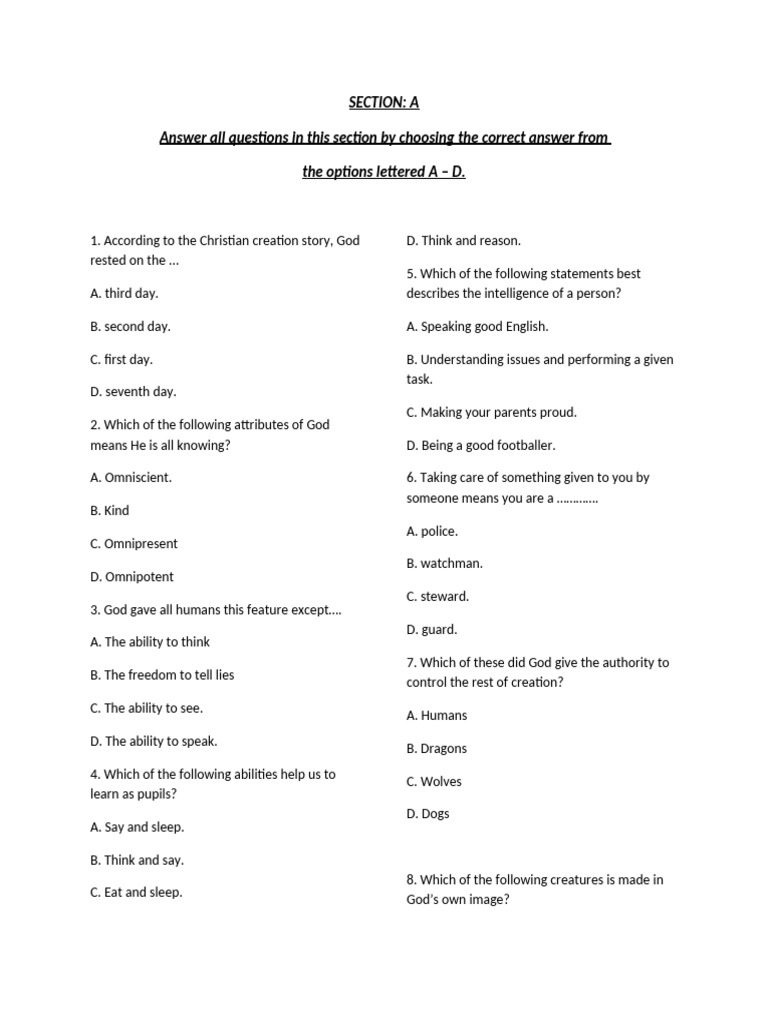 Basic Five End of 1st Term Owop | PDF | Adolescence | God