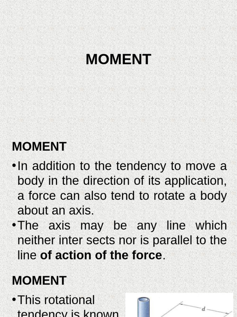 Understanding Moments and Torque Concepts | PDF | Torque | Rotation ...