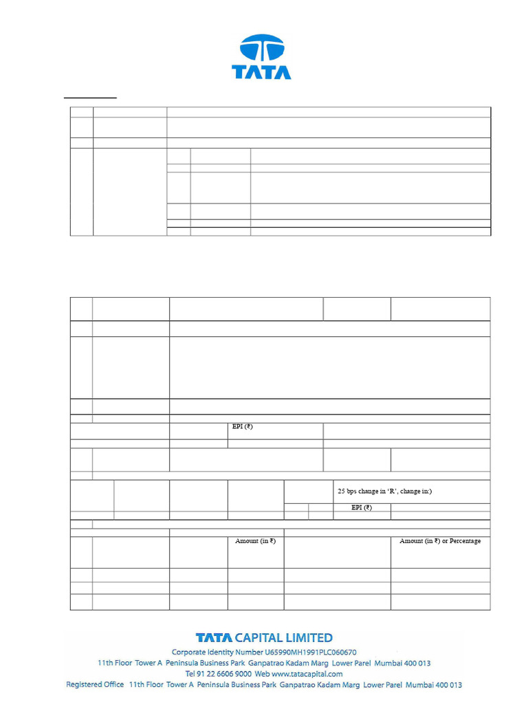 Key Facts Statement Part 1 (Interest Rate and Fees/charges) : General ...