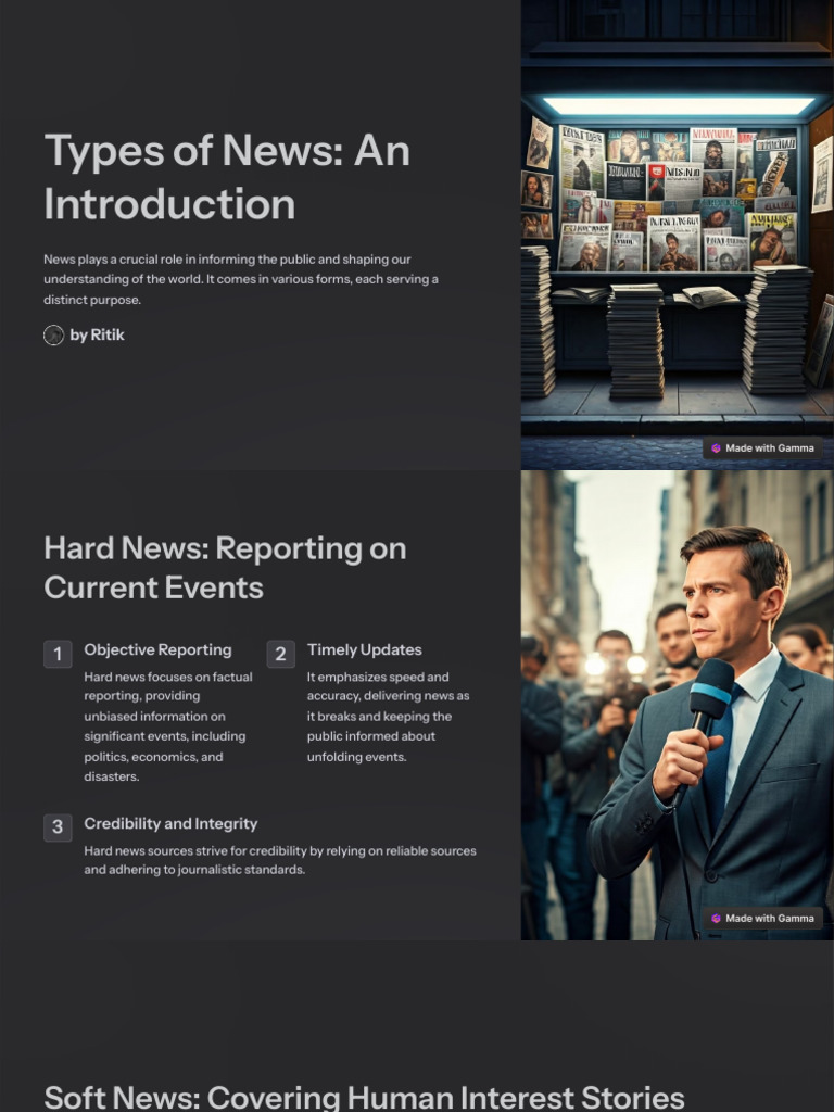 Types of News An Introduction | PDF | News | Journalism