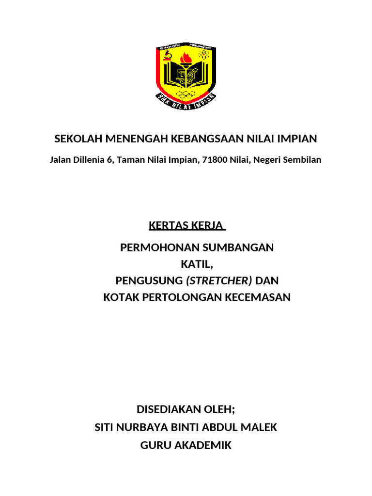 Cover Kertas Kerja | PDF