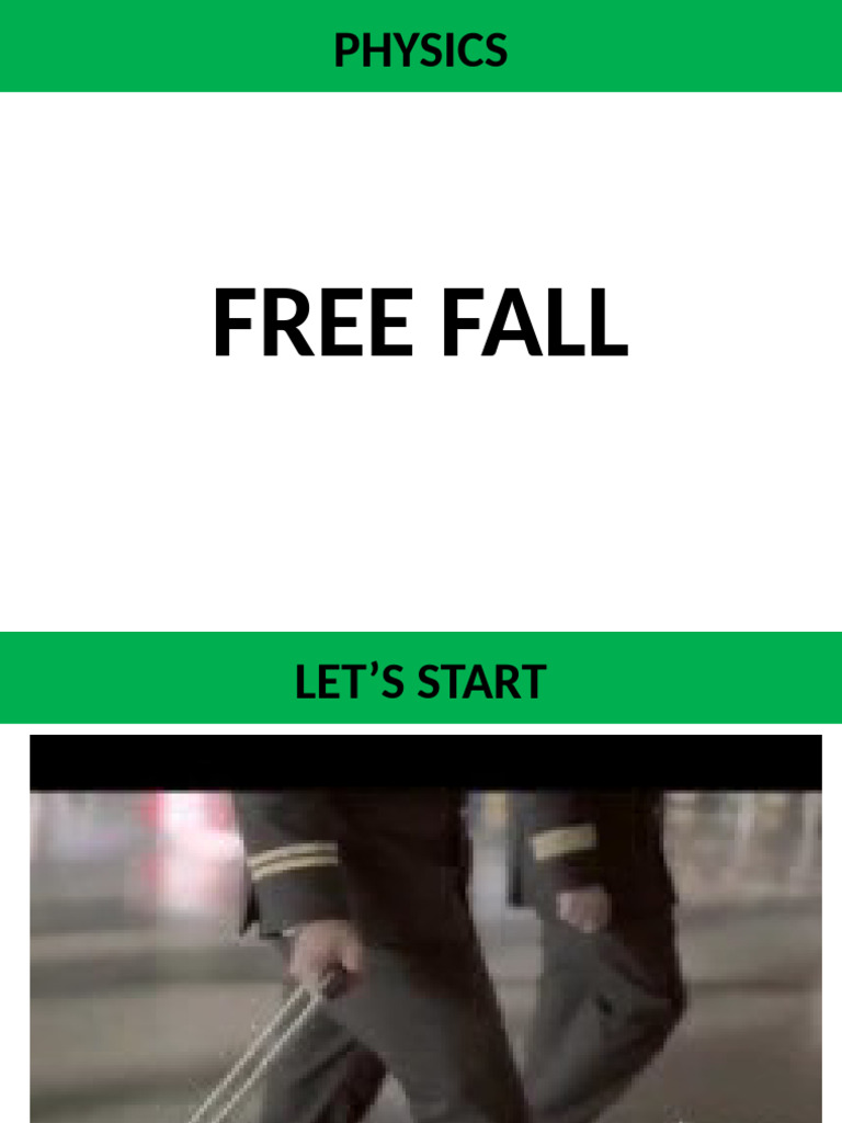 Understanding Free Fall Physics Concepts | PDF | Acceleration | Gravity
