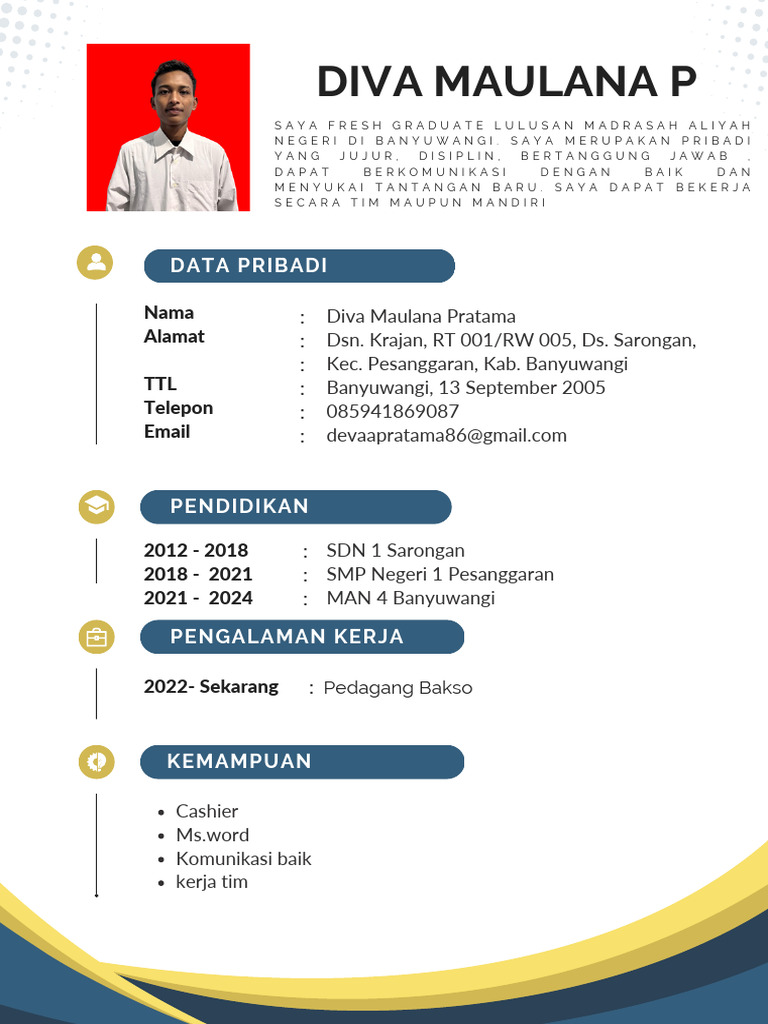 CV Diva Maulana P | PDF