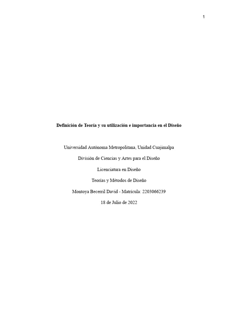 Teoría y Recapitulación | PDF | Diseño | Teoría