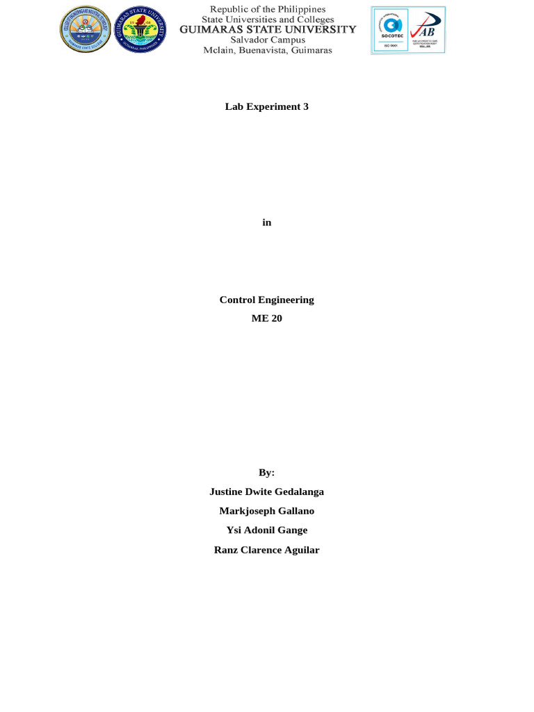 Control Engineering Experiment 3 | PDF | Arduino | Ultrasound