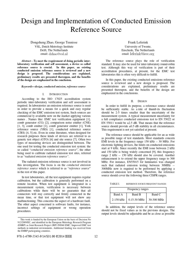 Conducted Emission Paper | PDF | Amplitude | Hertz