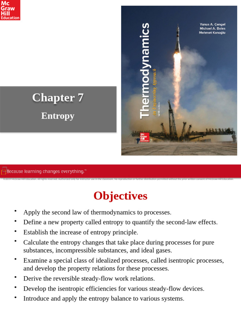 CH E 243 Chapter 7 (7-1 To 7-9) | PDF | Entropy | Second Law Of Thermodynamics