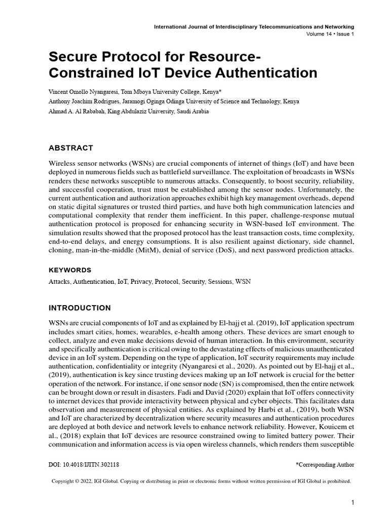 Secure Protocol For Resource Constrained Iot Devic Pdf Internet Of