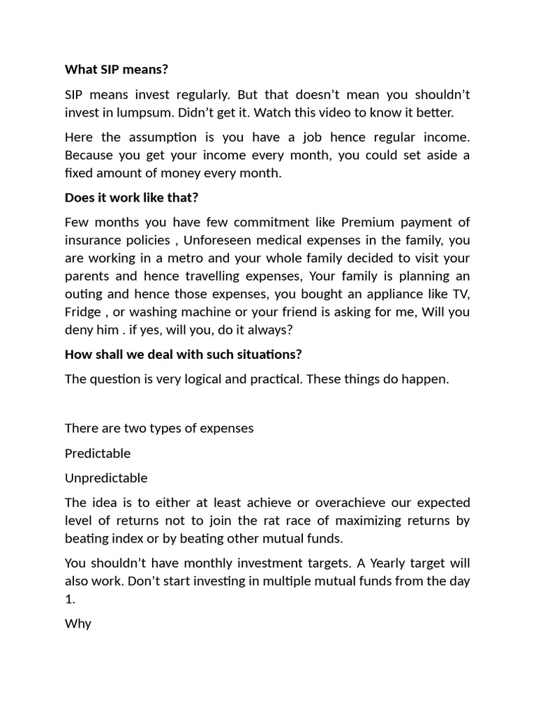 What SIP Means | PDF