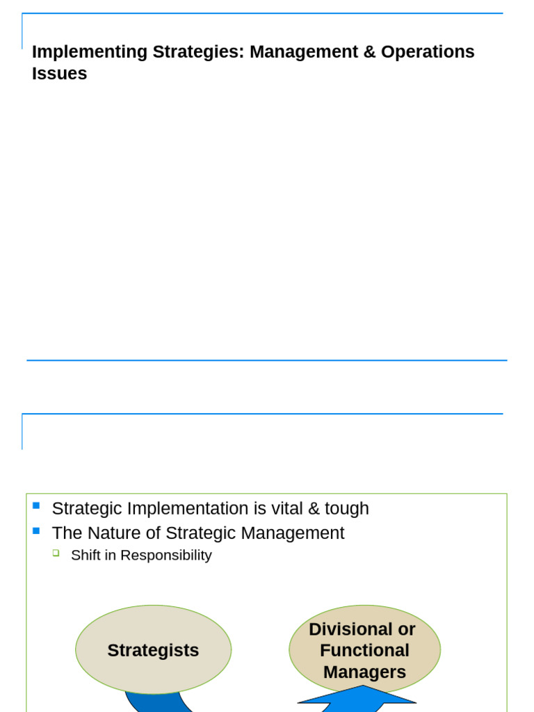 Strategy Implementation | PDF | Strategic Management | Policy