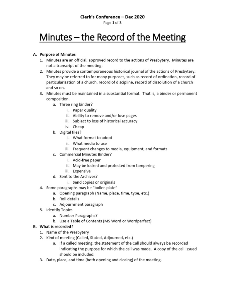 Minutes Training Ric Springer | PDF | Government