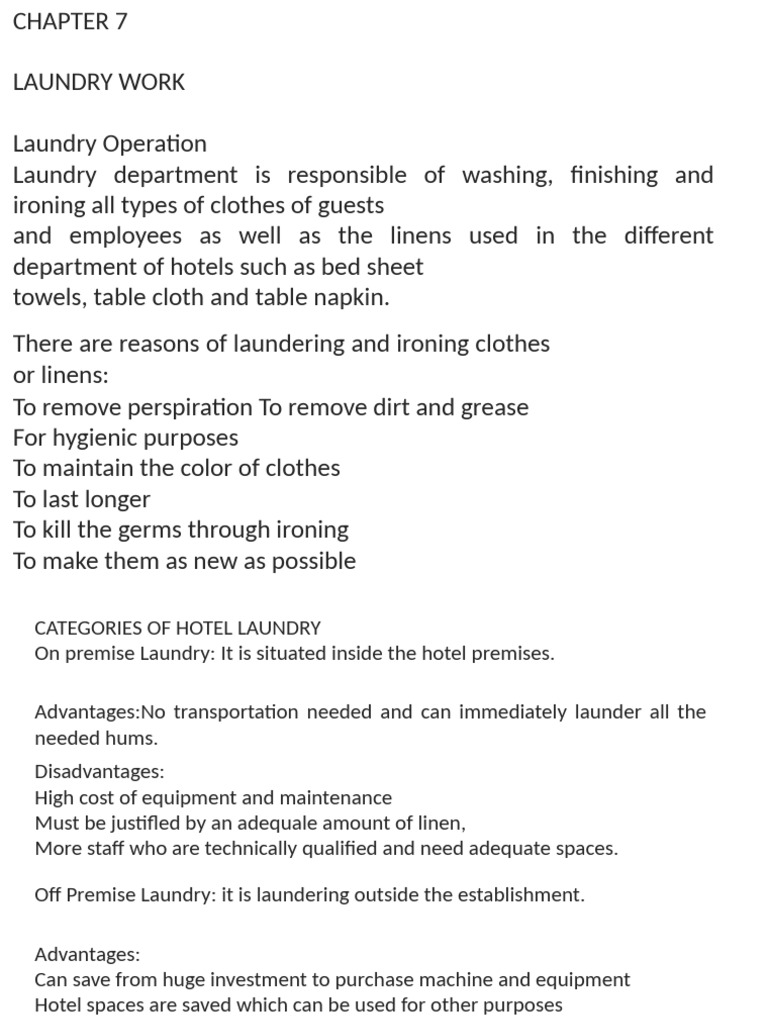 Laundry | PDF | Laundry | Linens