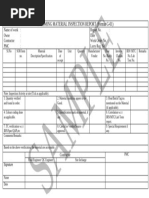 Material Receiving Report Template | PDF