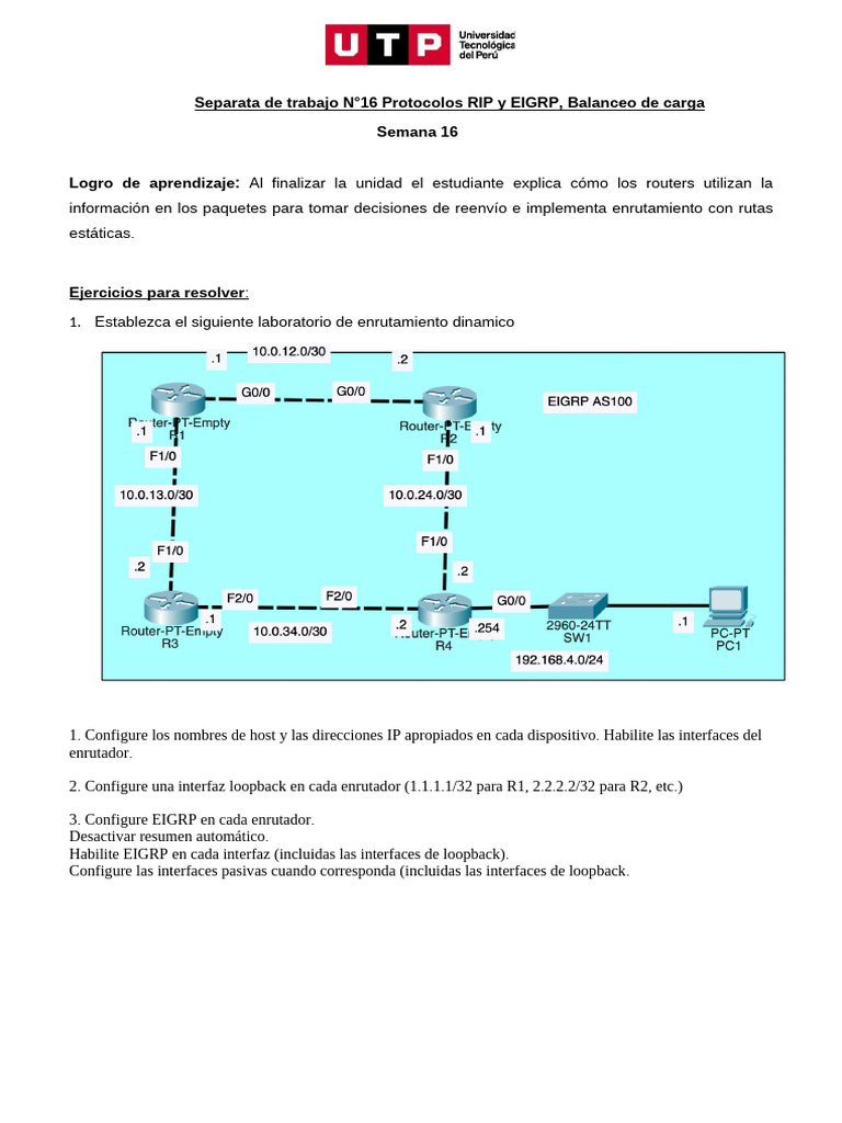 S16.s1 Protocolos RIP y EIGRP | PDF