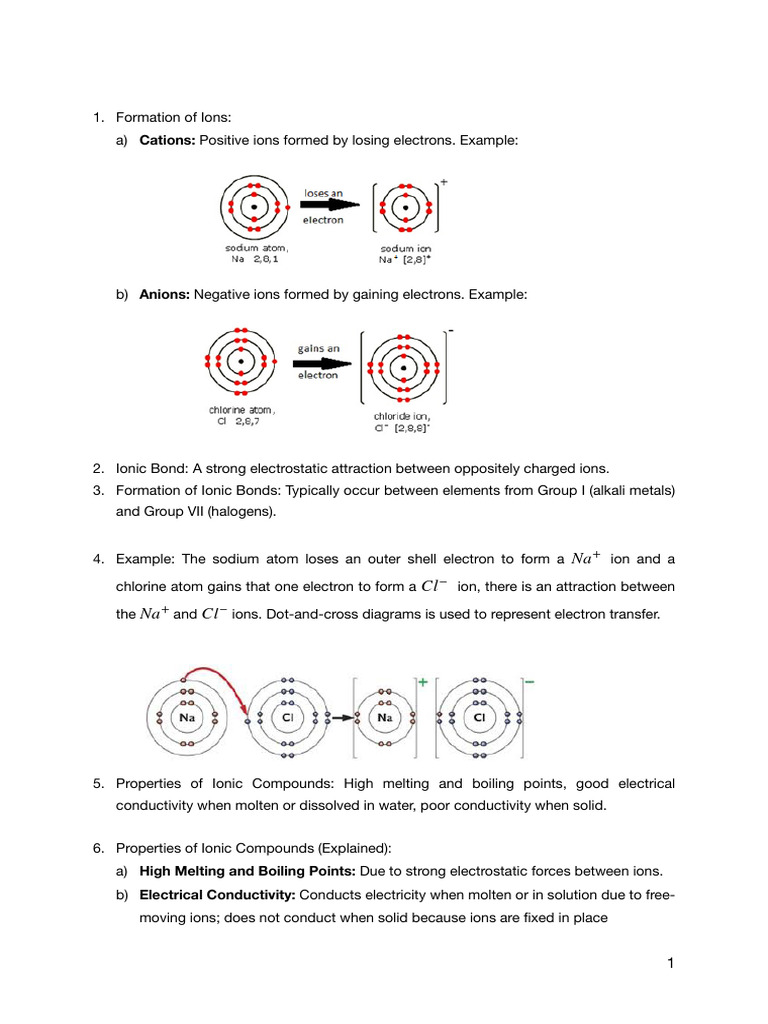 Properties of Ionic Compounds Explained | PDF