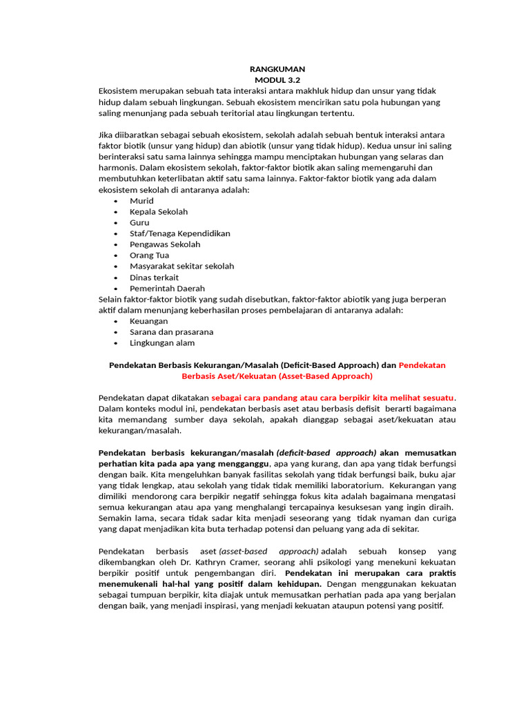 RANGKUMAN | PDF | Karier & Perkembangan