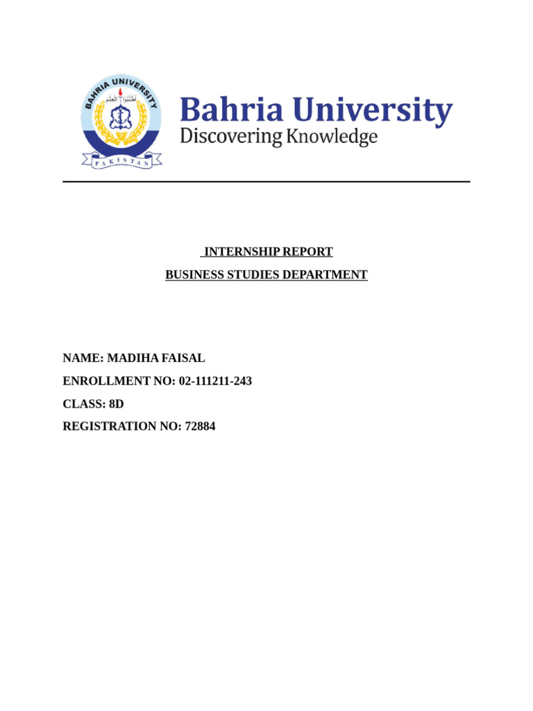 Internship Report | PDF | Textiles | Internship