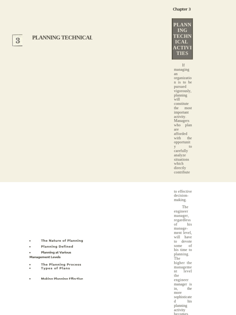 Effective Planning in Engineering Management | PDF | Goal | Strategic ...