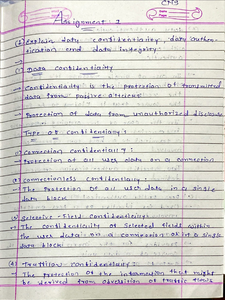 CNS Assignment 1 | PDF