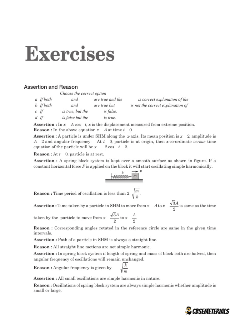 Level 1 SHM Obj | PDF | Oscillation | Mechanics