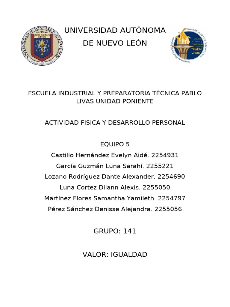 EQUIPO 5 - E4 - PIA - AFyDP | PDF | Mente | Las emociones