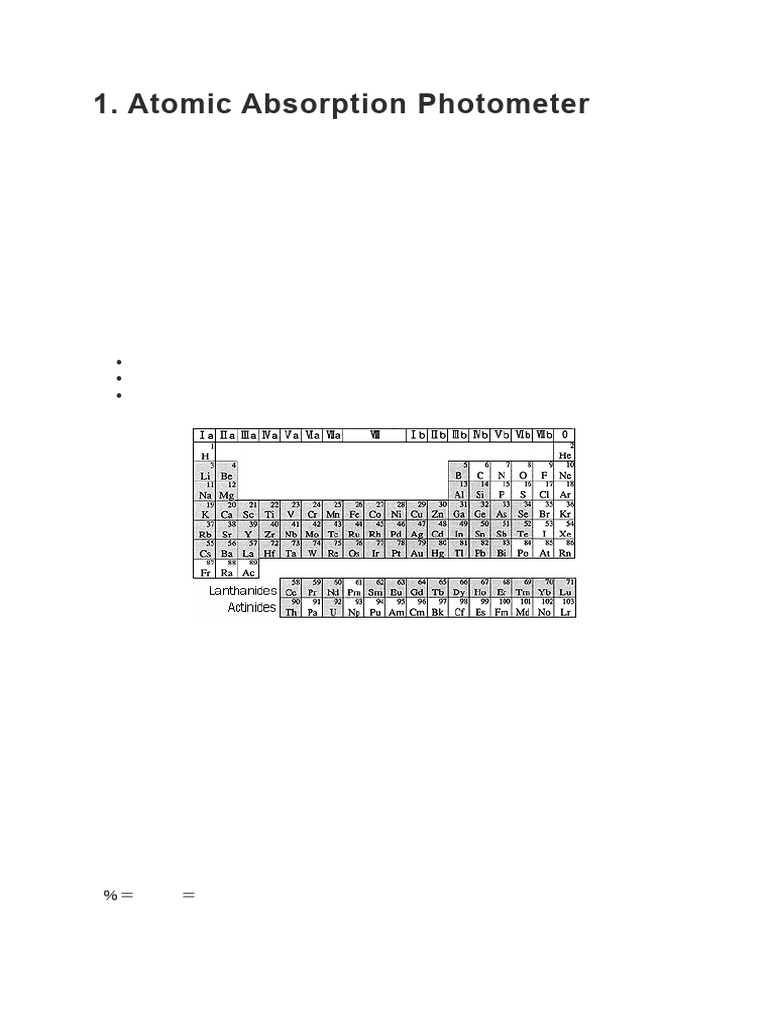 Atomic Absorption Basics | PDF | Atomic Absorption Spectroscopy ...