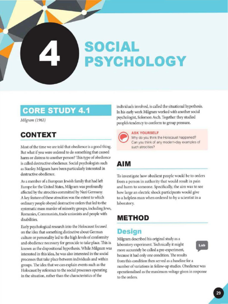 04 CH 04 Social Psychology | PDF | Social Psychology | Obedience (Human ...